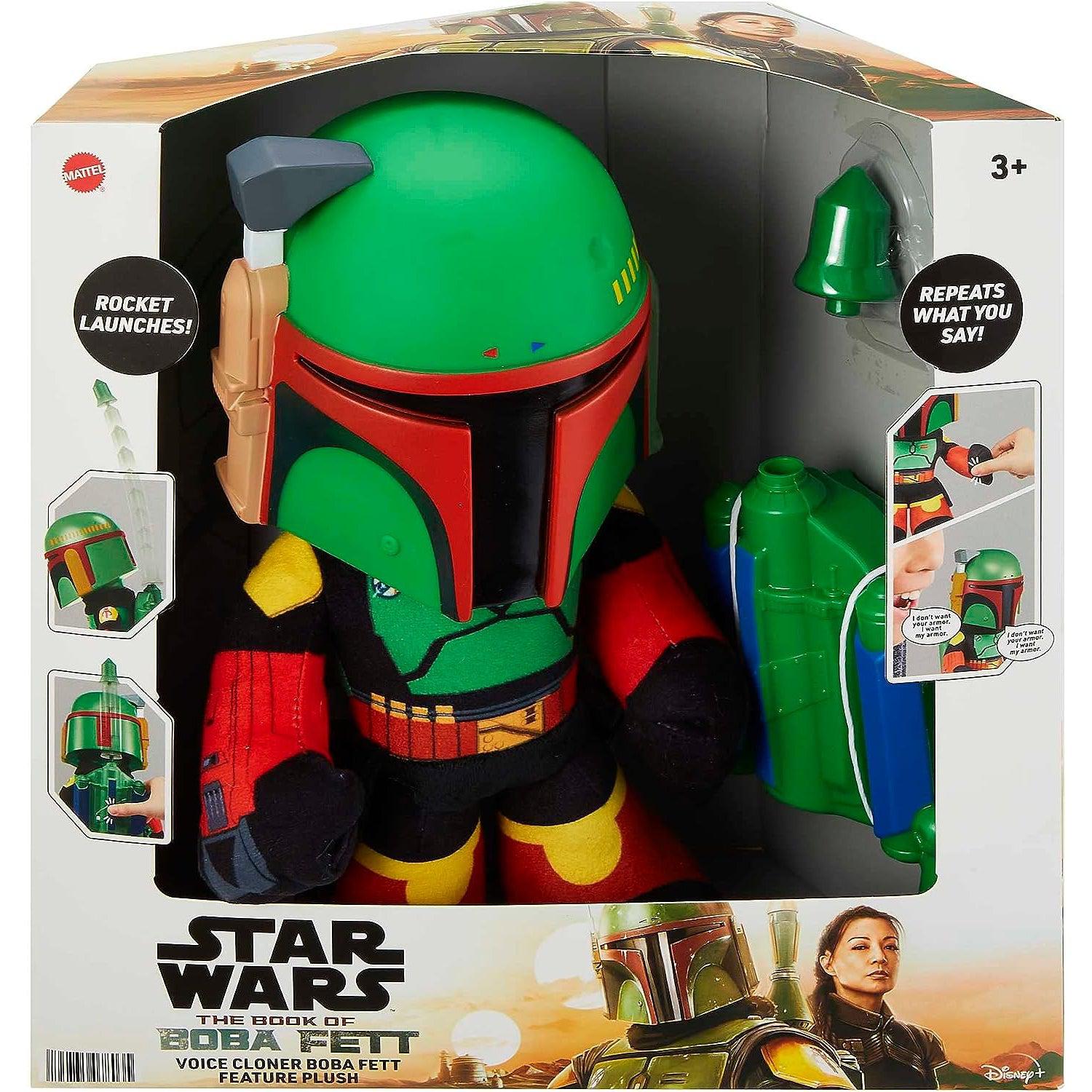 Star Wars Boba Fett Voice Cloning Rocket Launcher Feature Plush